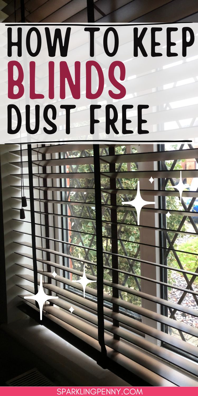 How To Keep Blinds Dust Free (quick and easy method) - Sparkling Penny