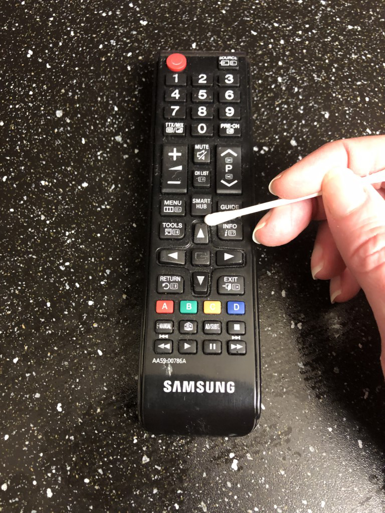 How To Clean A Sticky TV Remote Control - Sparkling Penny
