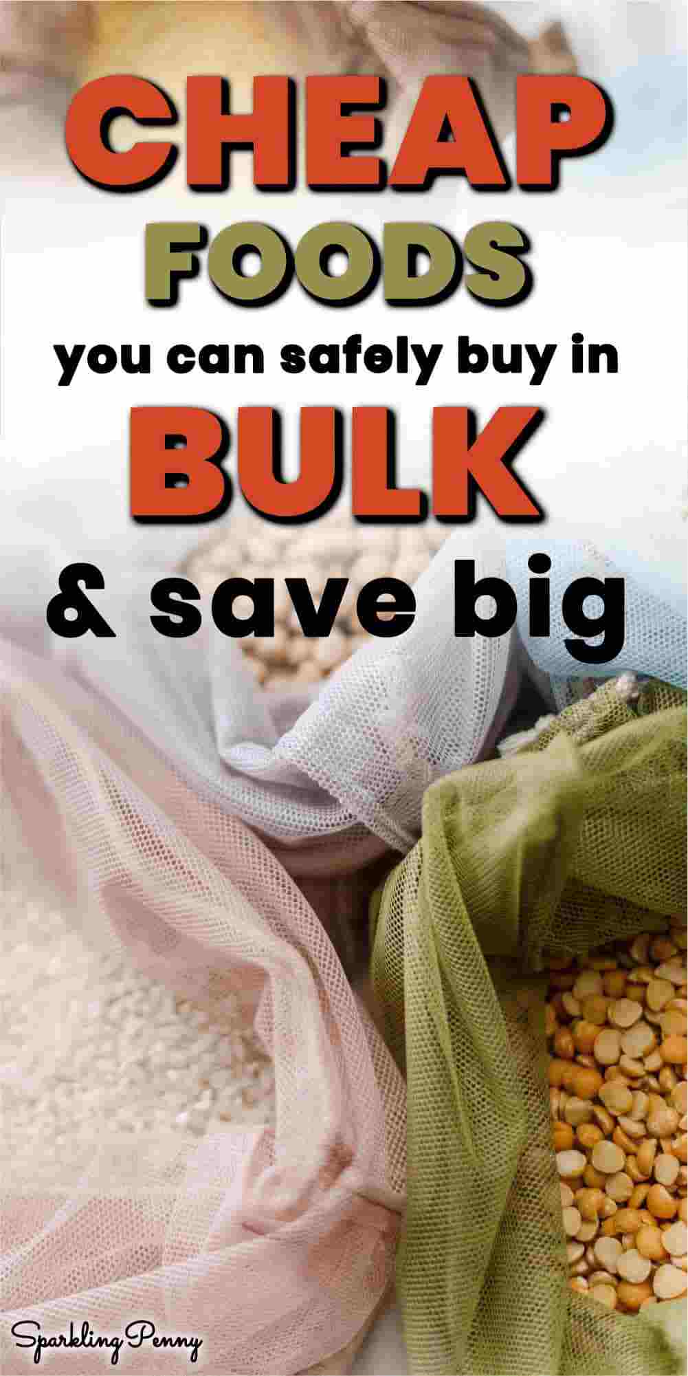 Cheap Foods You Can Buy In Bulk To Save Money - Sparkling Penny