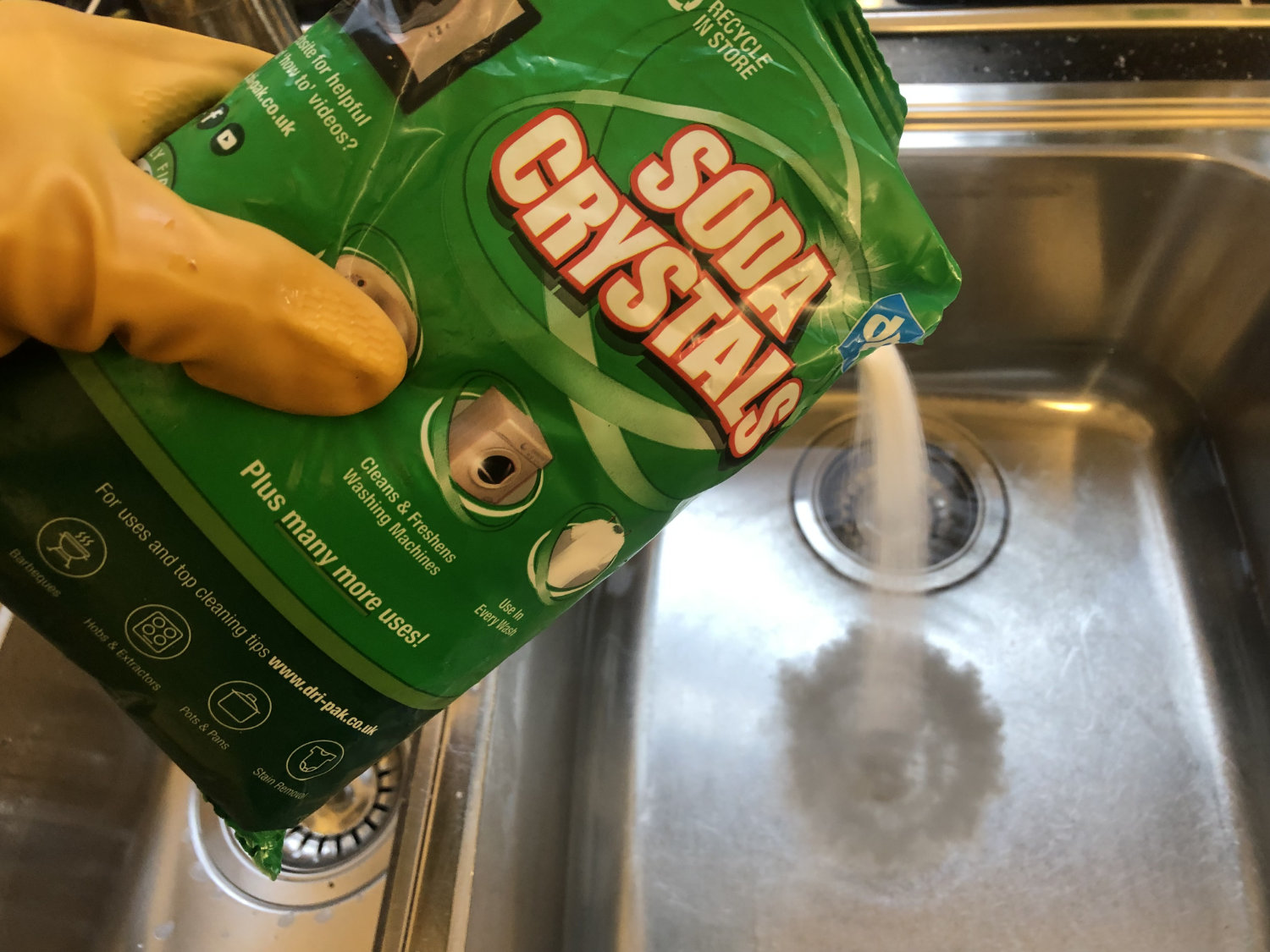 How to Clean a Dishwasher Basket with Washing Soda Crystals - Sparkling Penny